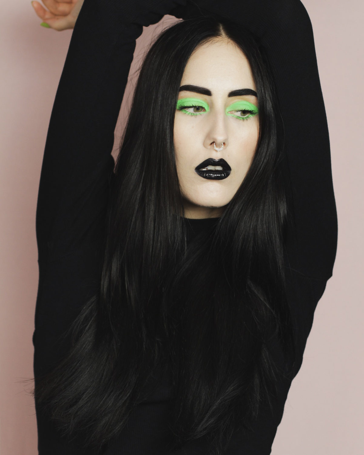 Makeuplook: Neon Green Cat Eyes - Idas Skönhetsblogg